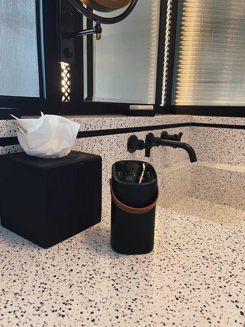 Portable Waterless Essential Oil Diffuser | Tan Strap | On-the-Go ...