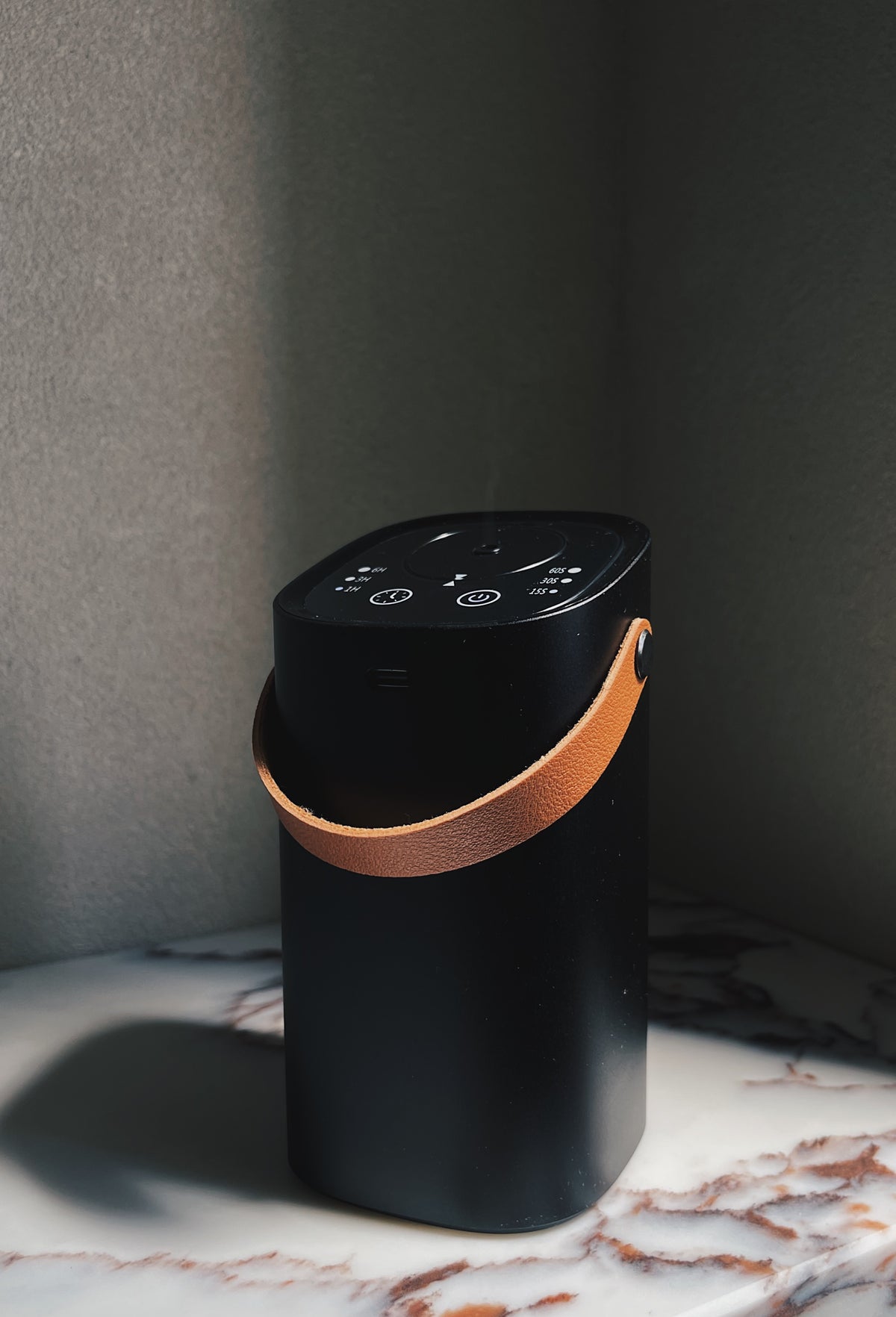 Portable Waterless Essential Oil Diffuser | Tan Strap | On-the-Go ...